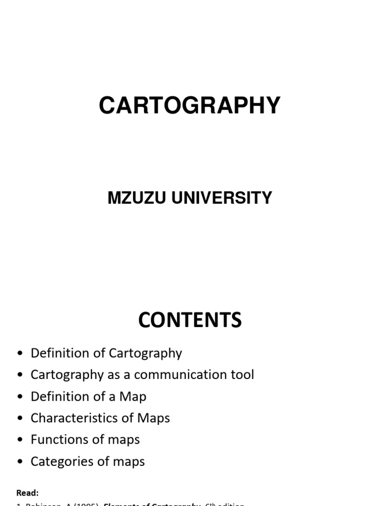 Intro To Cartography | PDF | Cartography | Map