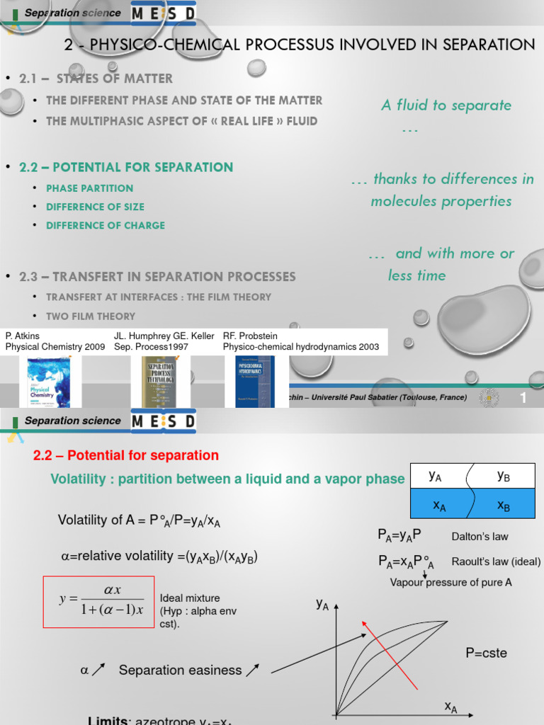 Science Separation EM3E Session3 | PDF | Adsorption | Phase (Matter)