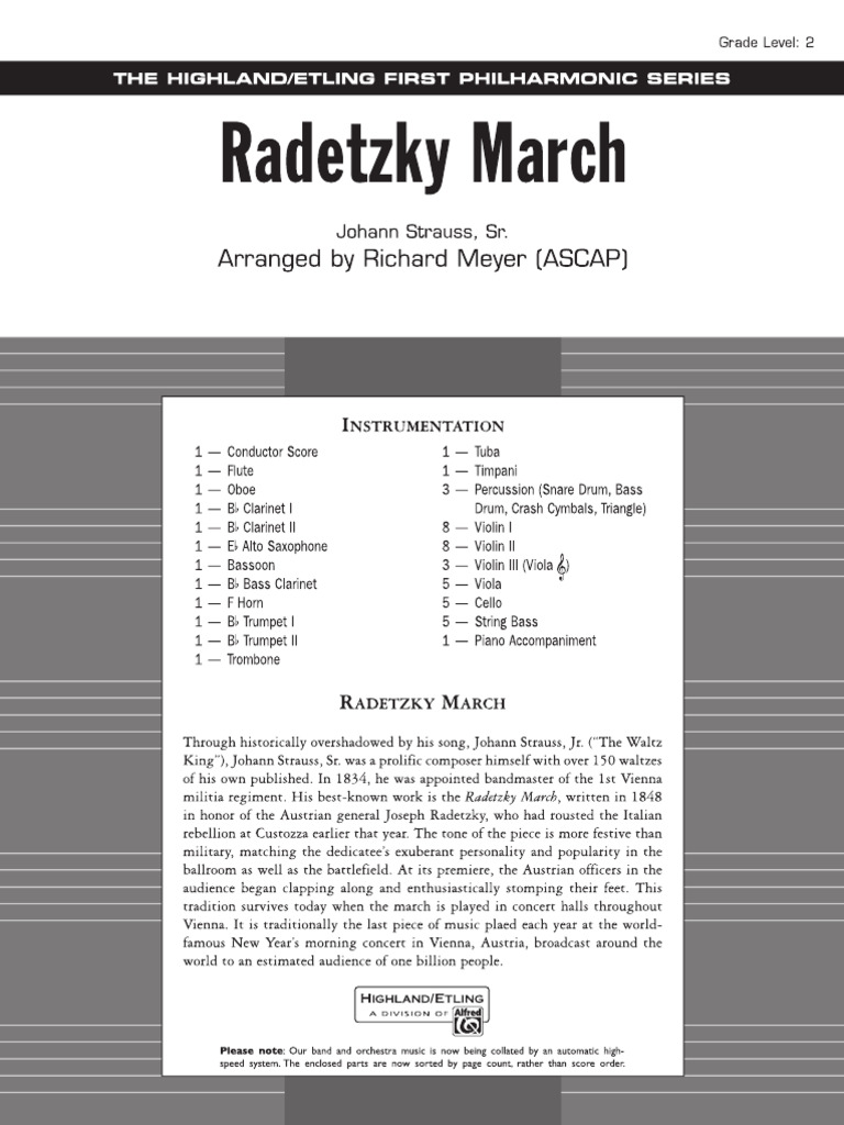 Marcha Radezky Score | PDF