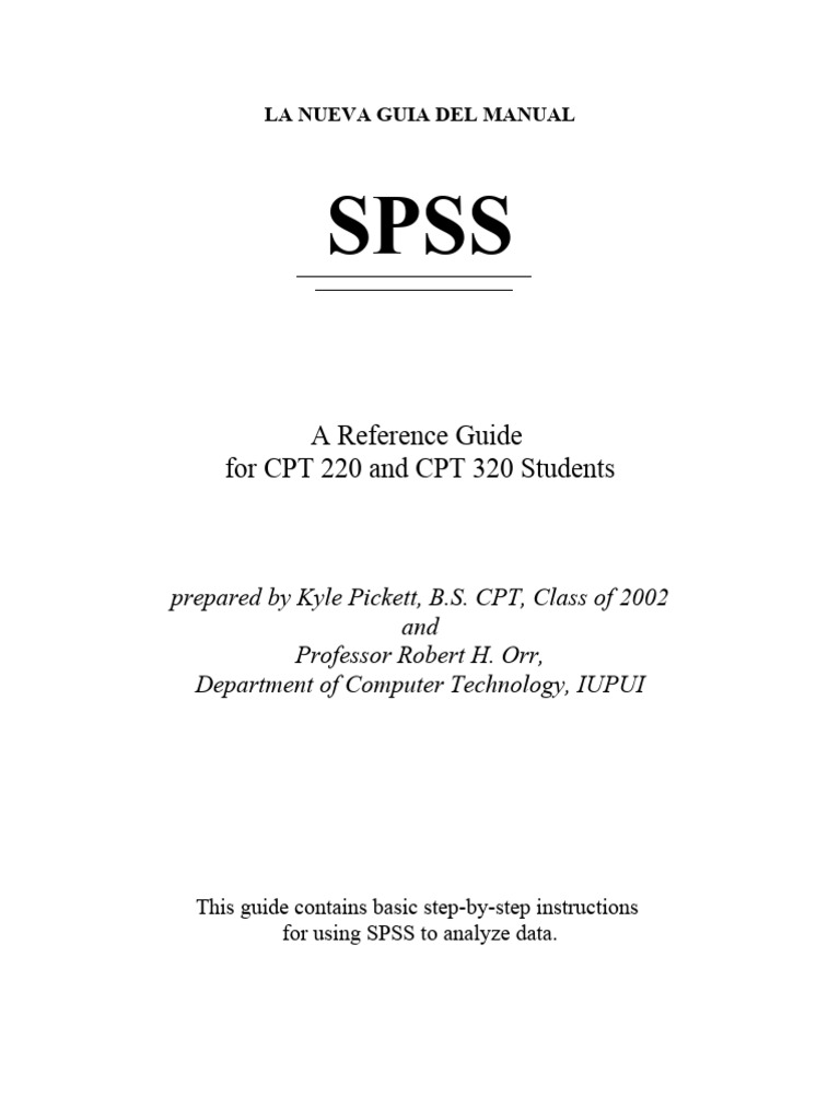 Spss Manual | Download Free PDF | Errors And Residuals | Normal Distribution