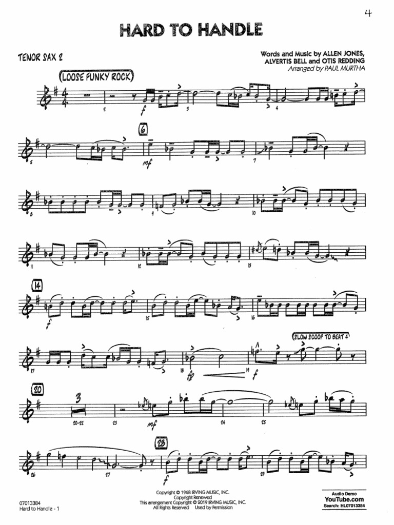 Jazz - Tenor Sax 2 2020 Spring | PDF