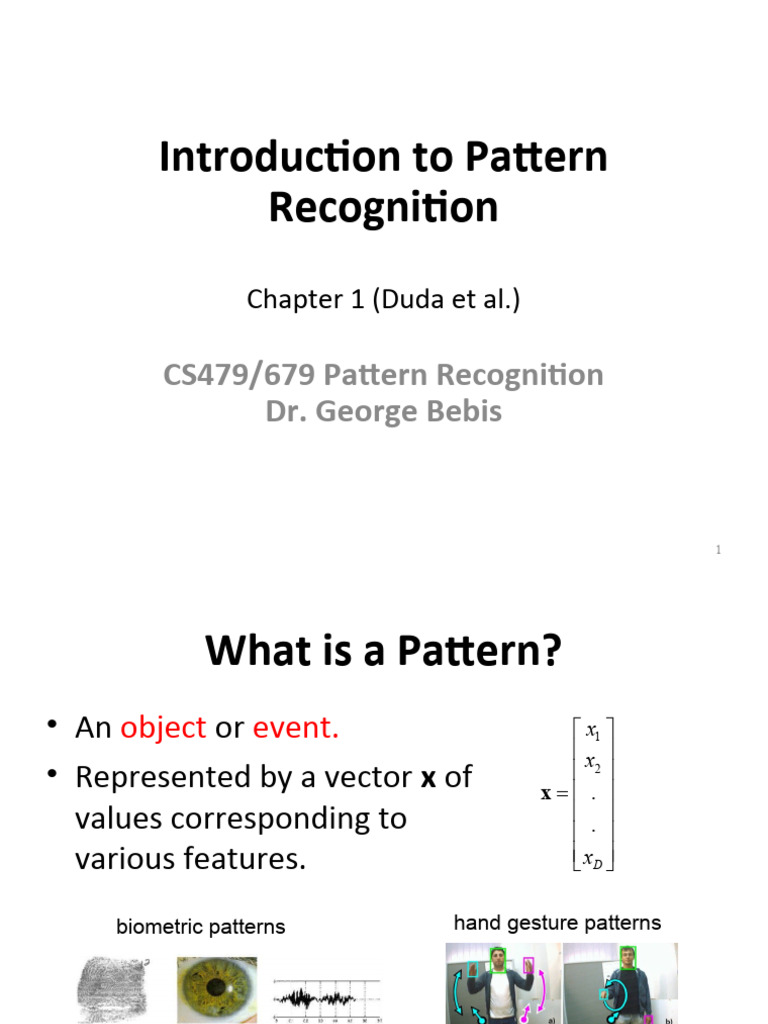 An Introduction To Pattern Recognition - 2 | PDF
