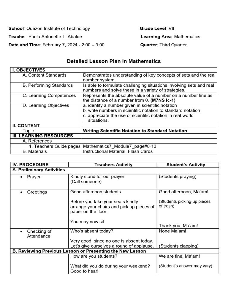 Scientific Notation To Standard Form Abalde Pdf Exponentiation