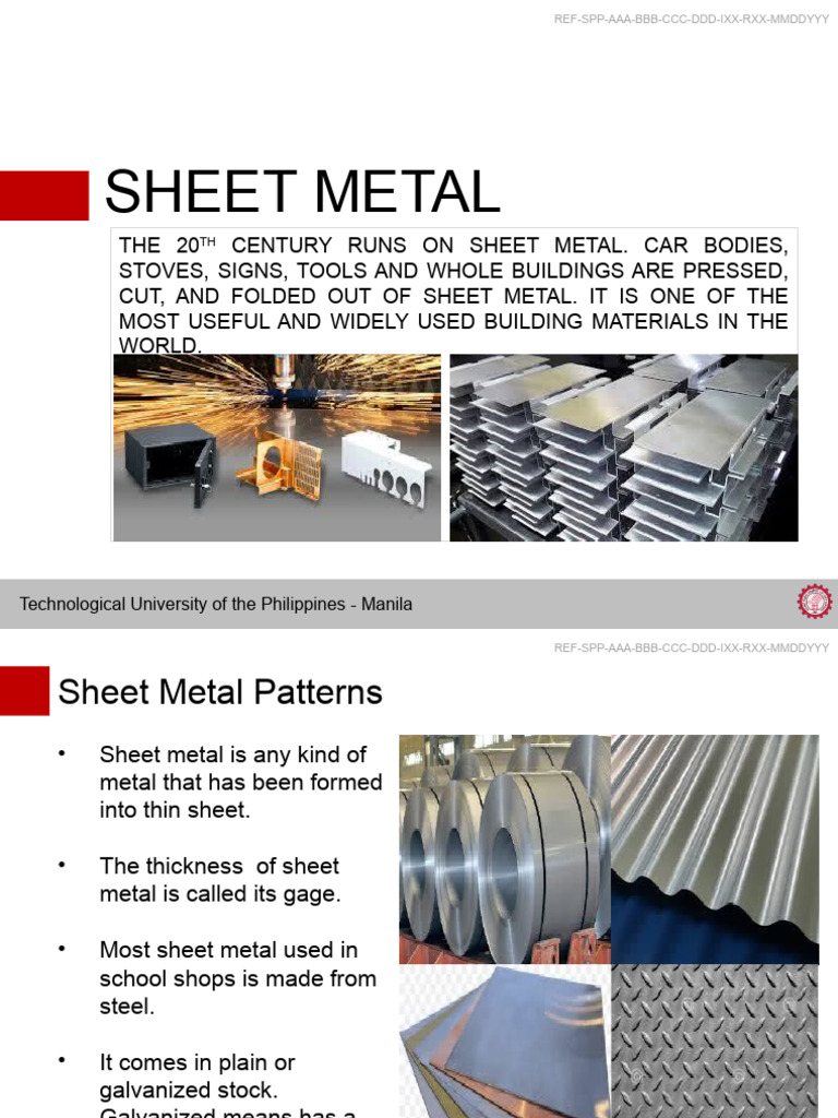 Standard Presentation Slides - Sheet Metal | PDF | Sheet Metal | Seam ...