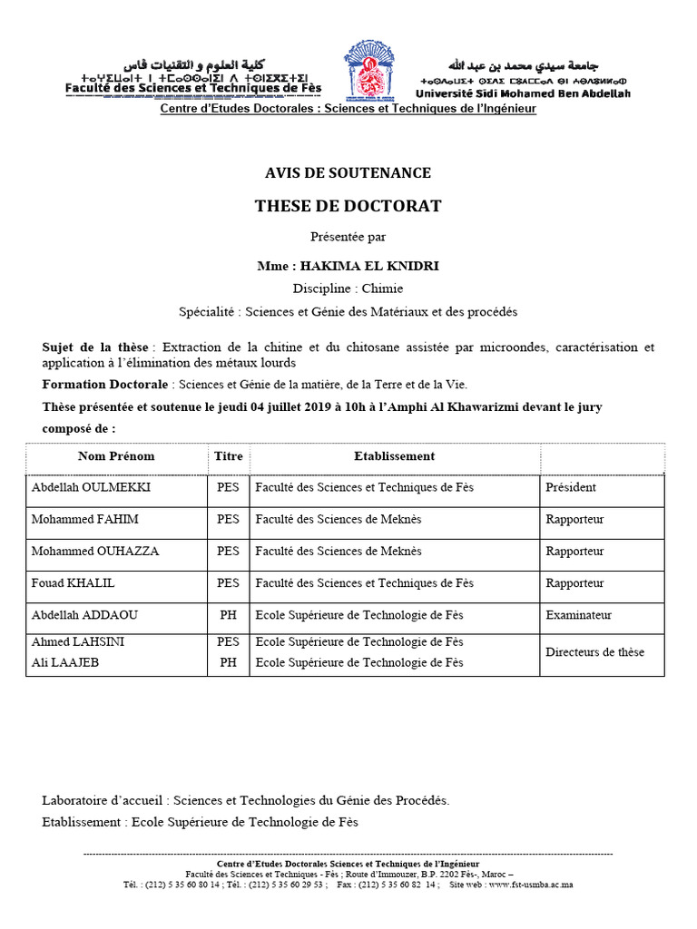 Extraction de chitine et chitosane par microondes | PDF | Doctorat ...