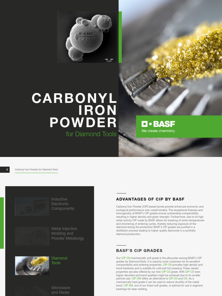 Carbonyl Iron Powder - Diamond Tools Brochure - Kopie | PDF