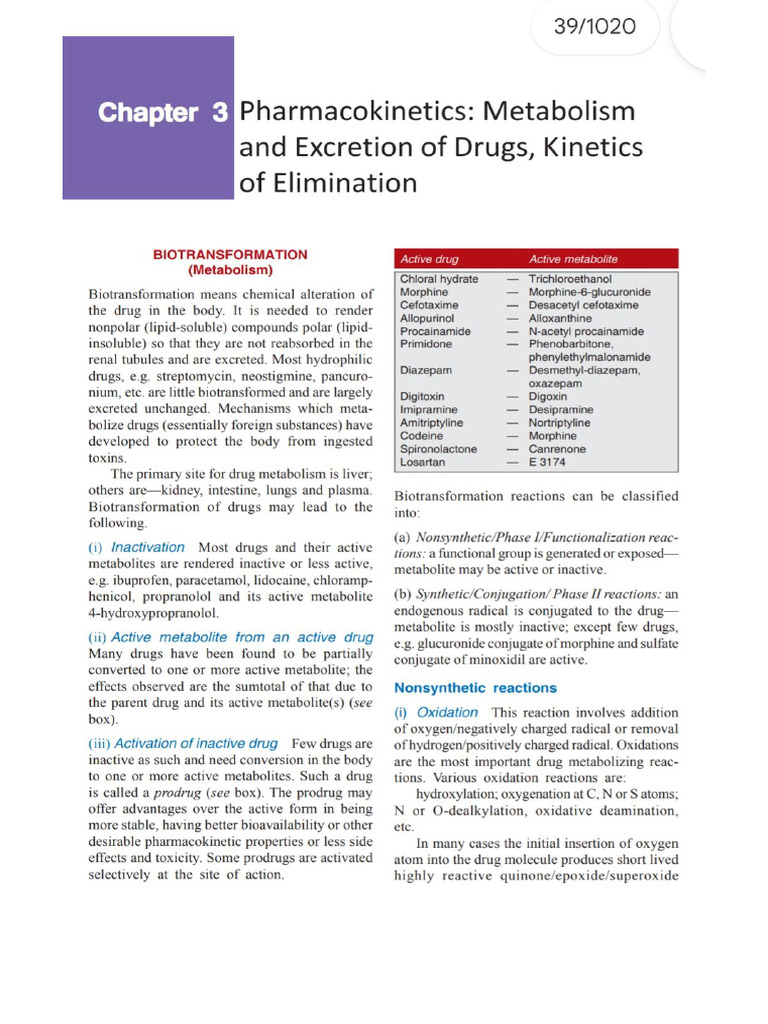 Bio Transformation KD Tripati | PDF