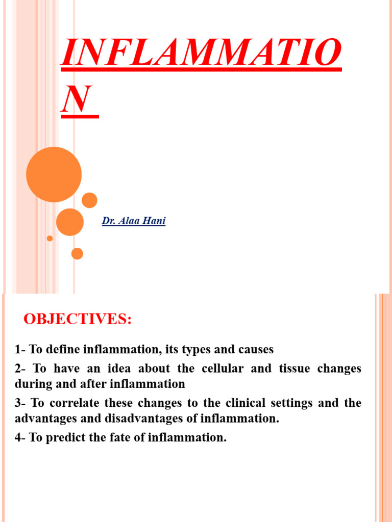 Acute Inflammation Lecture One Two | PDF | Inflammation | Phagocyte