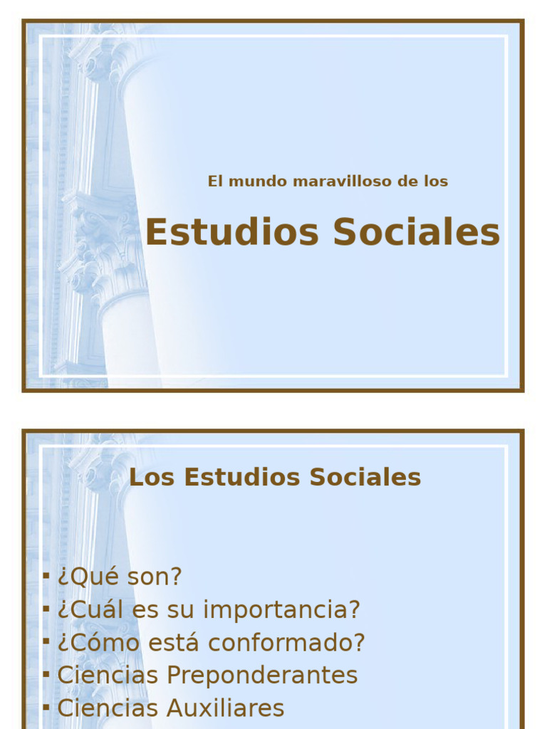 Los estudios sociales | PDF | Geografía | Science