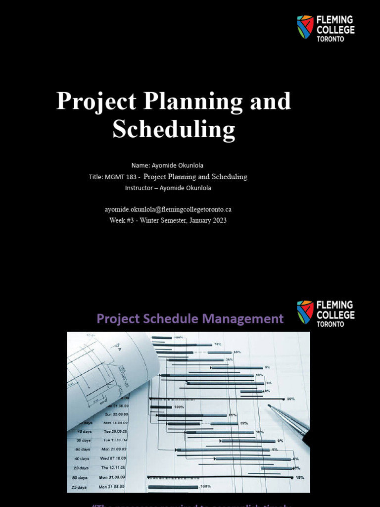 Week 4 - Project Schedule Management - AO | PDF | Project Management ...