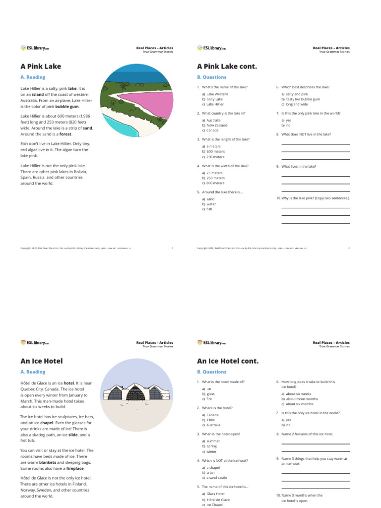 129 Real-Places-Articles US Student | PDF | Physical Geography