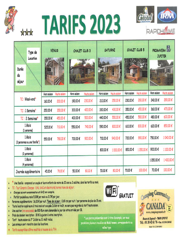 Tarifs Location | PDF