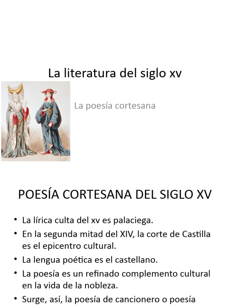 La Poesía Cortesana | PDF | Poesía