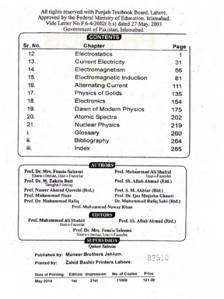 Class 12 Physics Book | PDF | Electric Charge | Dielectric