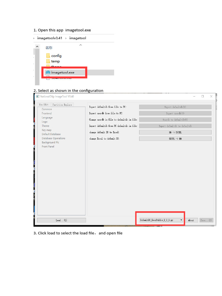 Configuring imagetool.exe for Boot Screen | PDF
