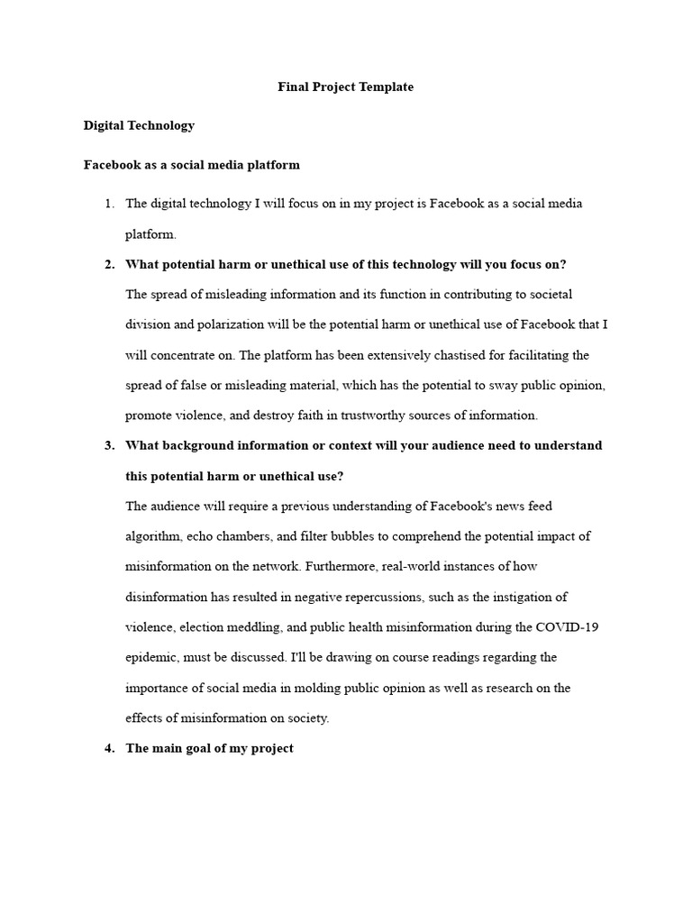 Digital Technology Project | PDF | Communication | Human Communication