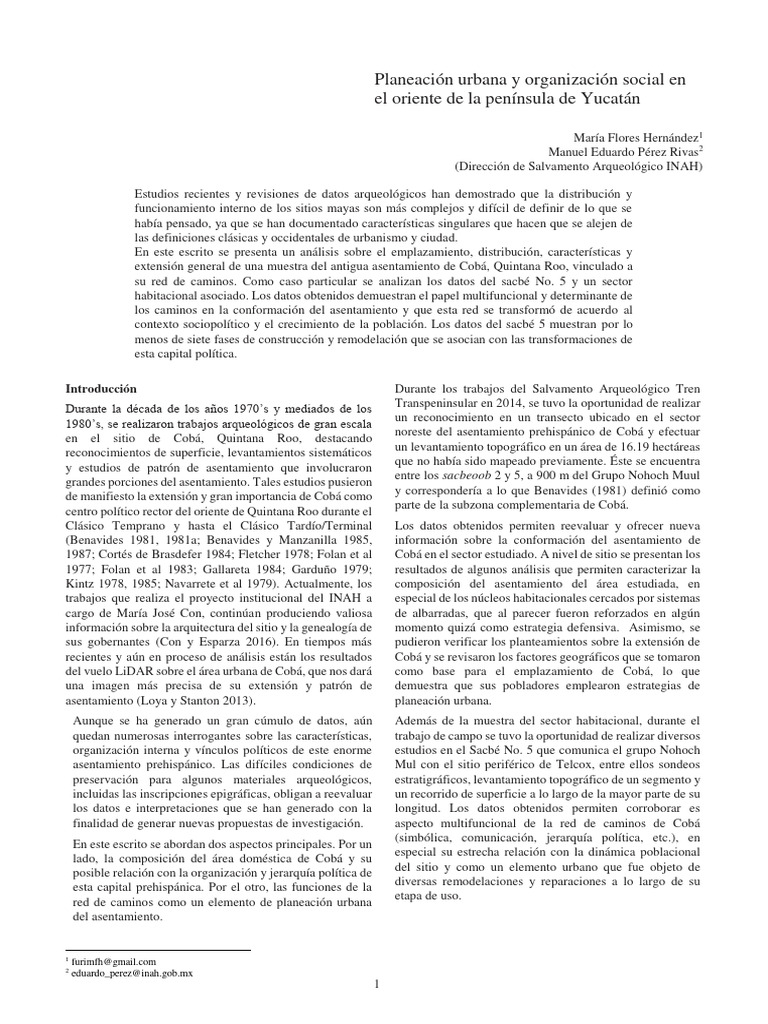 Art Manuel Perez R - Def | PDF | Civilización maya | Suelo