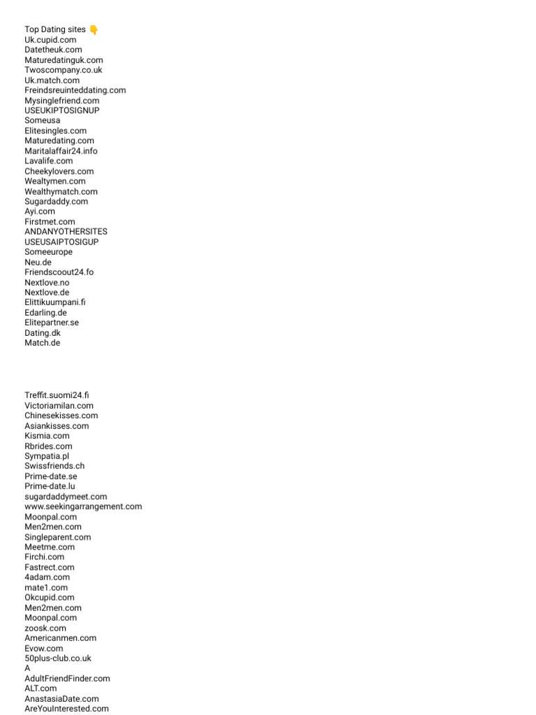 Top Dating Sites?? | PDF