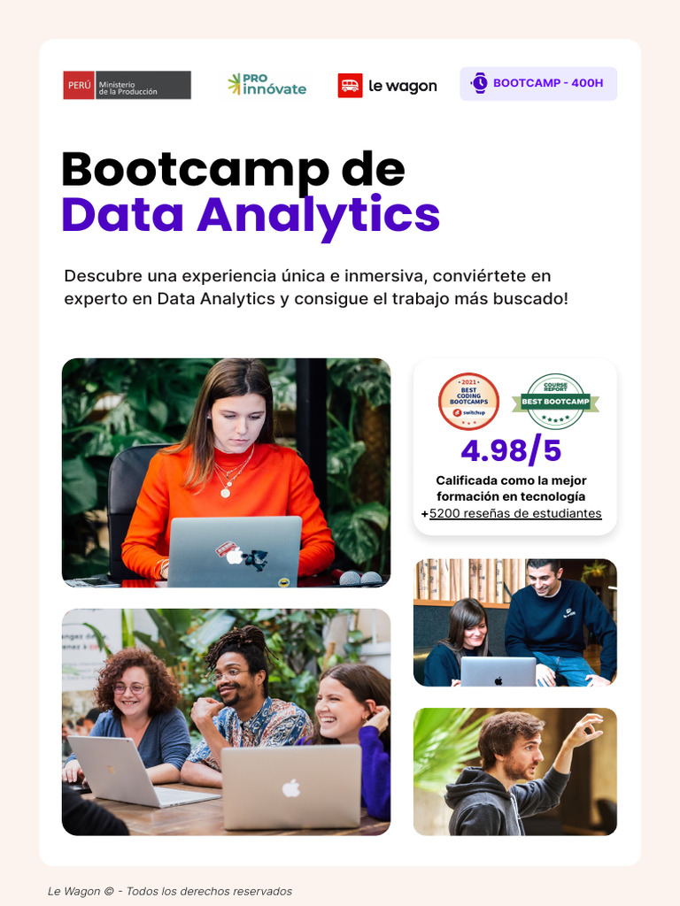 Data Analytics Syllabus - Le Wagon - ES - Peru | Descargar gratis PDF | Inteligencia de negocios ...