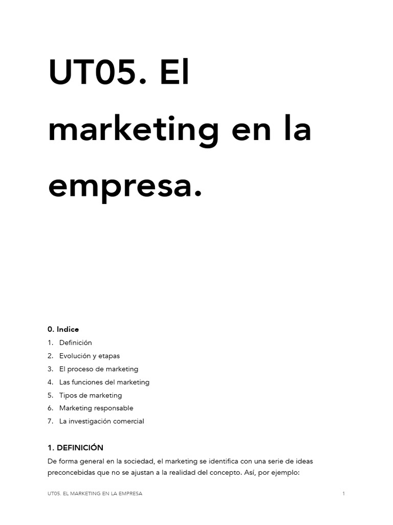 Ut05 A Com | Descargar gratis PDF | Marketing | Business
