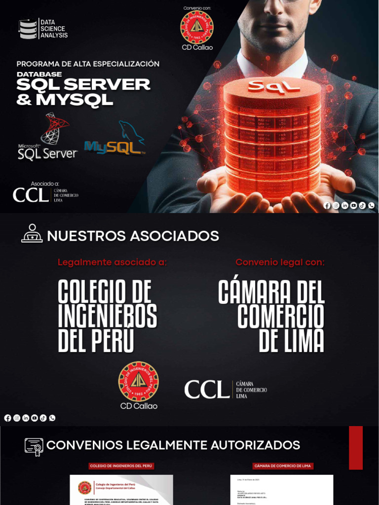 Sql Server And Mysql Database Temario 2 1 Pdf Sql Informática 1522