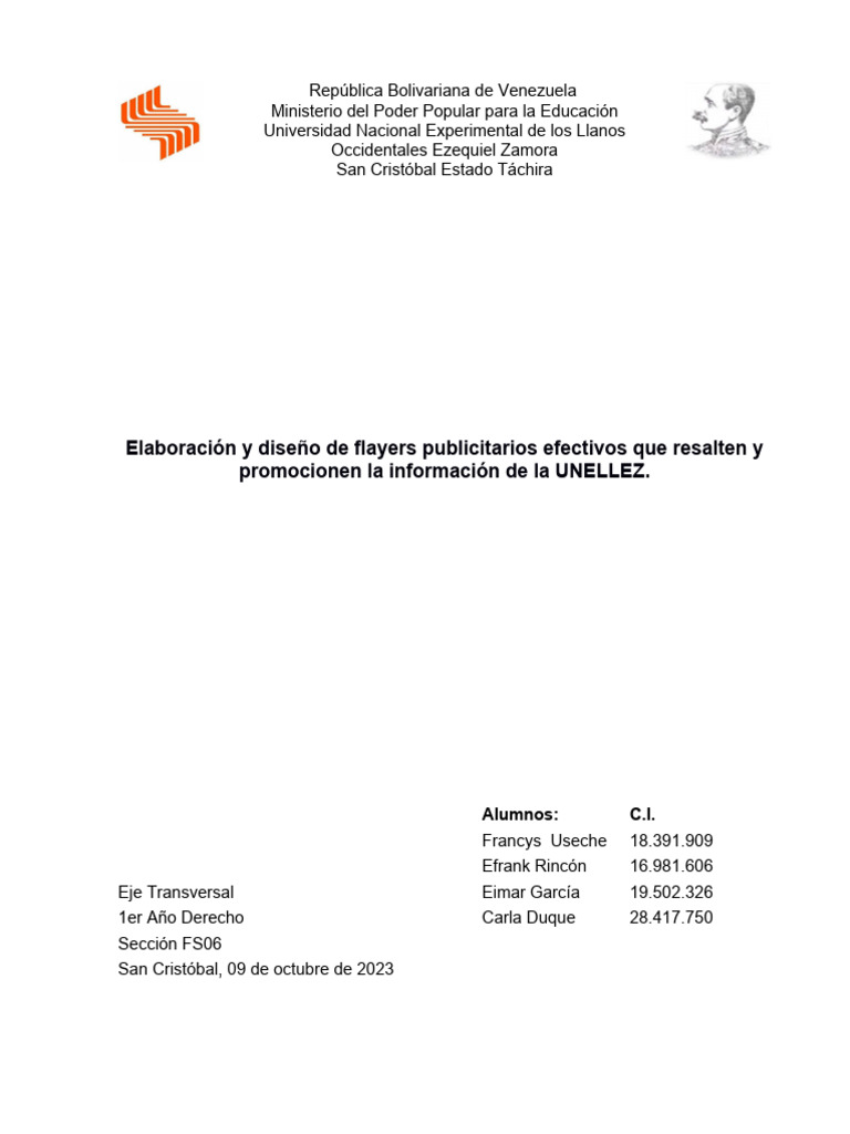 Proyecto Unellez | PDF | Diseño | Universidad Proyecto Unellez | PDF | Diseño | Universidad