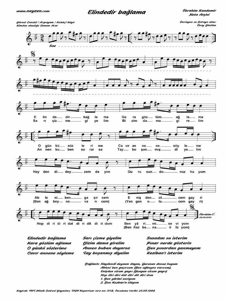 Elindedir Baglama | PDF
