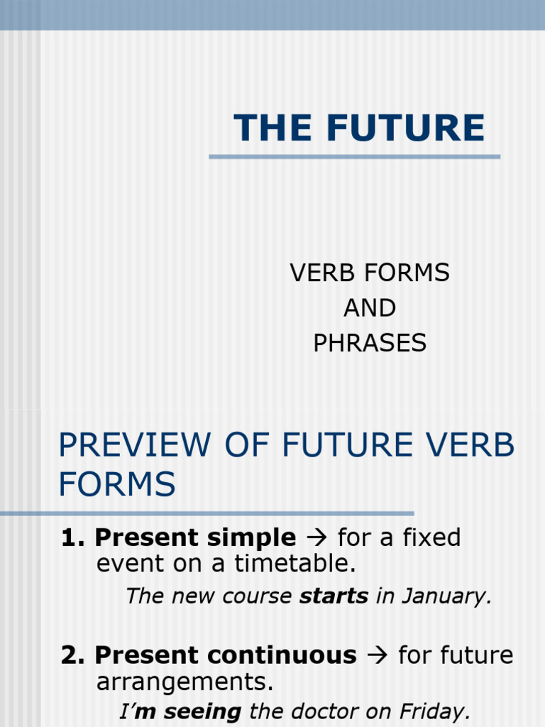 Future Forms | PDF | Linguistics | Grammar