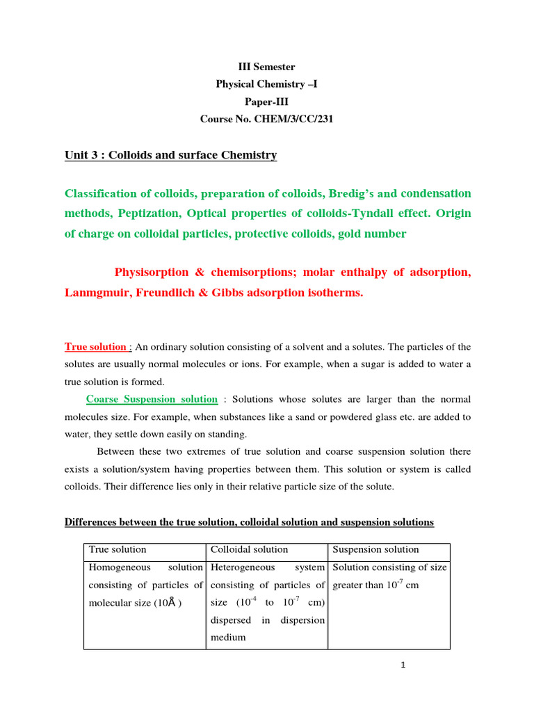Colloids | PDF | Colloid | Adsorption