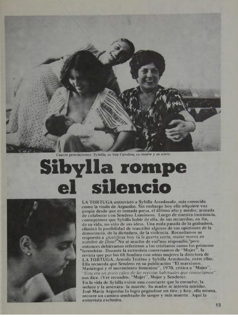 Sybilla Rompe El Silencio (Entrevista A Sybilla Arredondo) | PDF