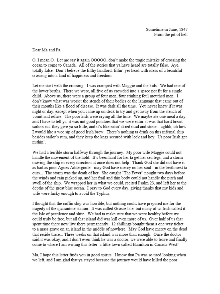 Irish Letter | PDF
