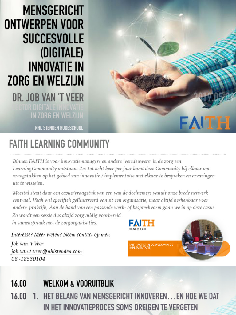 FAITH Publiek Lezing JobvantVeer20201215 Klein | PDF