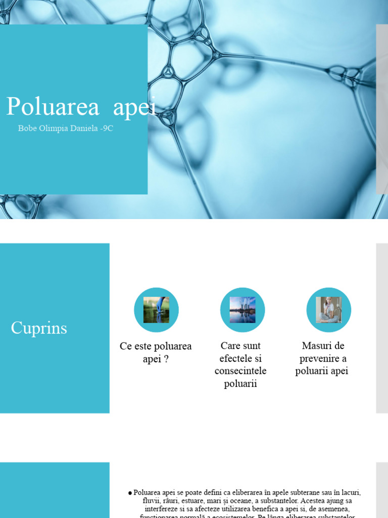 Poluarea Apei | PDF