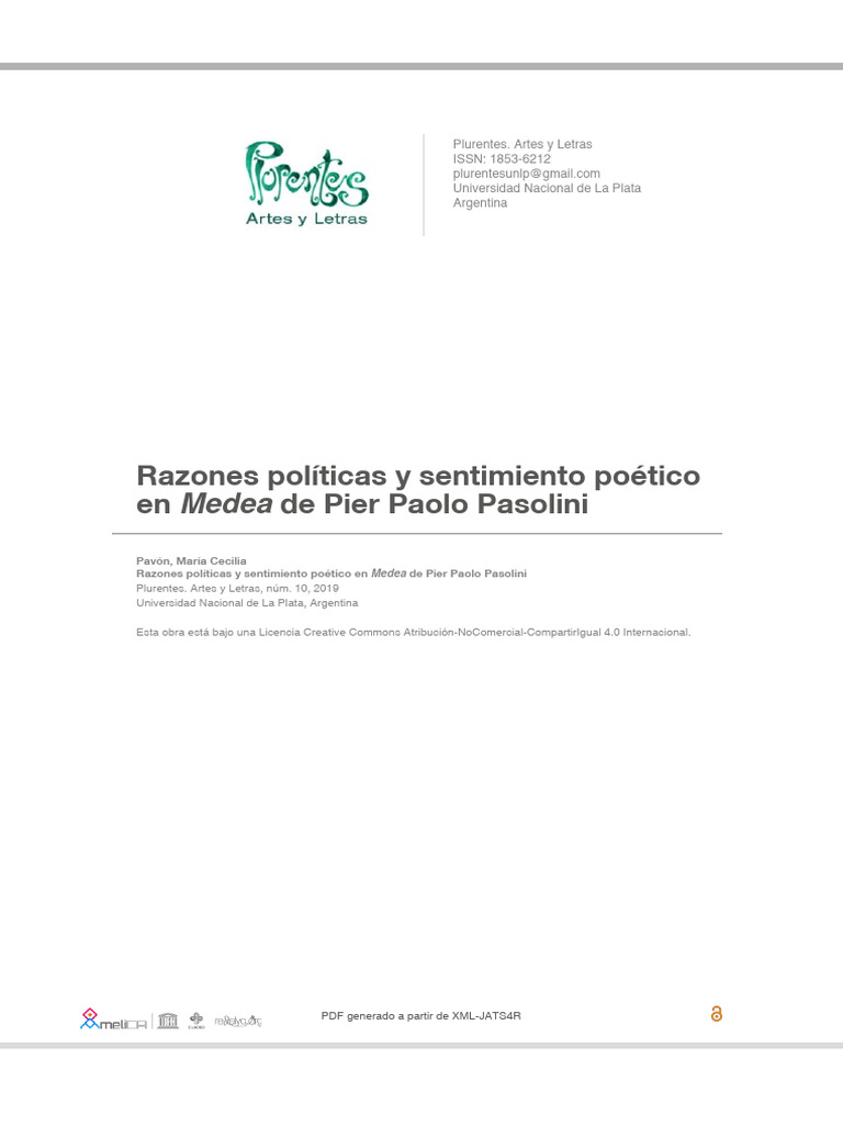 María Cecilia Pavon - Medea | PDF | Jason