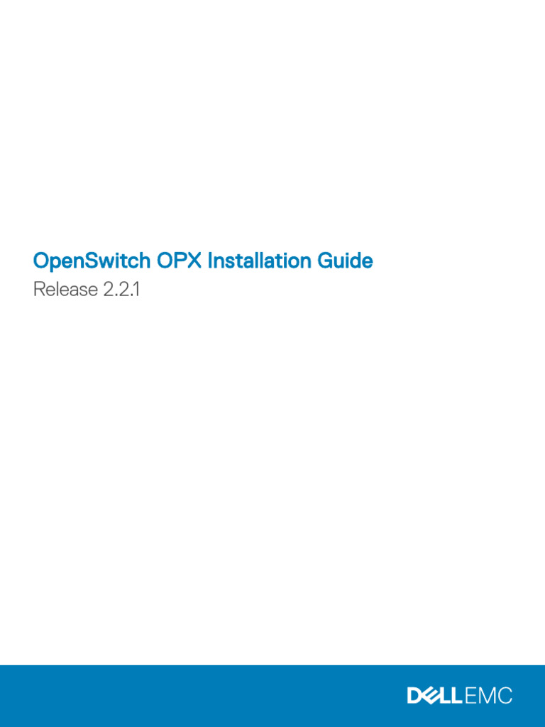 Openswitch Opx Install Guide r221 | PDF | Booting | Linux