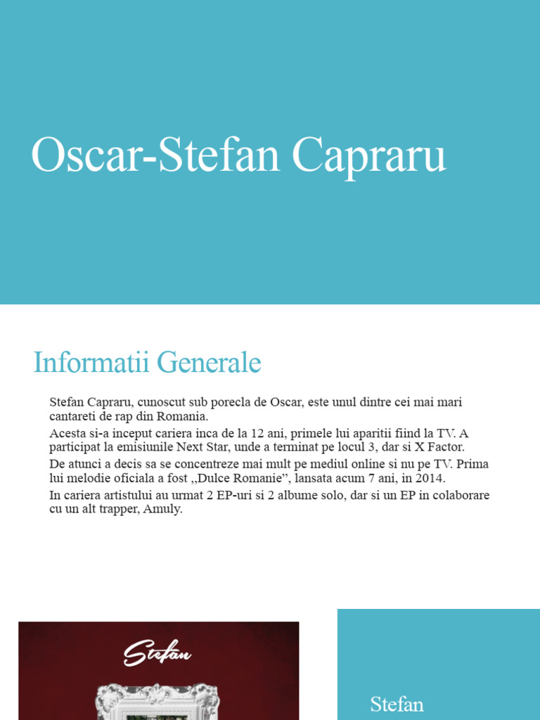 Oscar Stefan Capraru | PDF