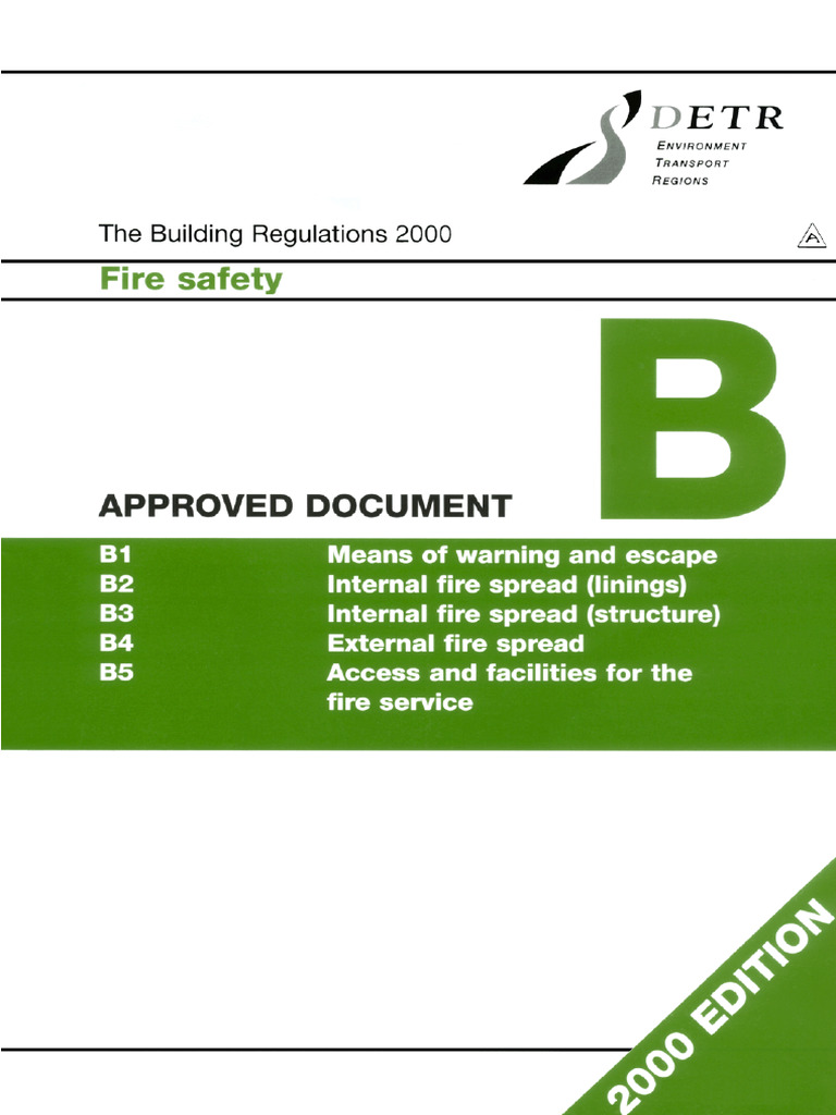 Part B, Fire Safety 2000 Edition | PDF | Safety | Architectural Design