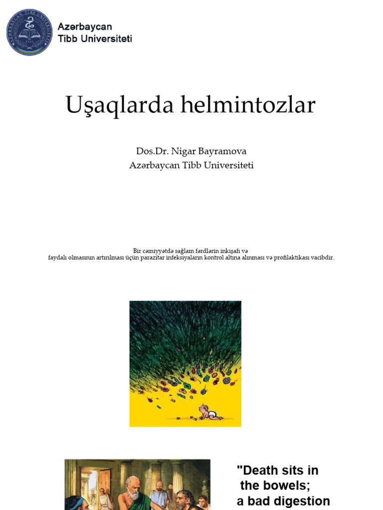 MÃ Vzu 3. UÅ Aqlarda Helmintozlar | PDF