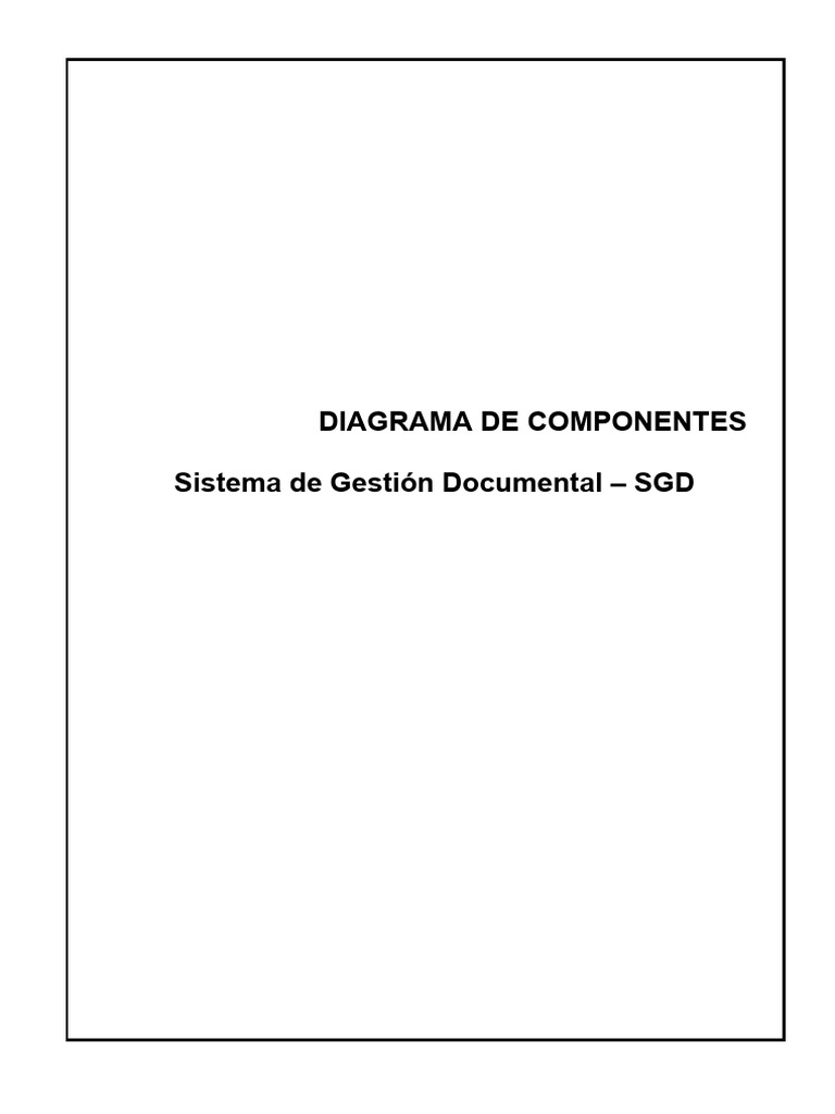 Diagrama de Componentes | PDF | Ingeniería de software | Ingeniería ...