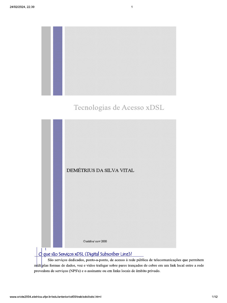 XDSL | PDF