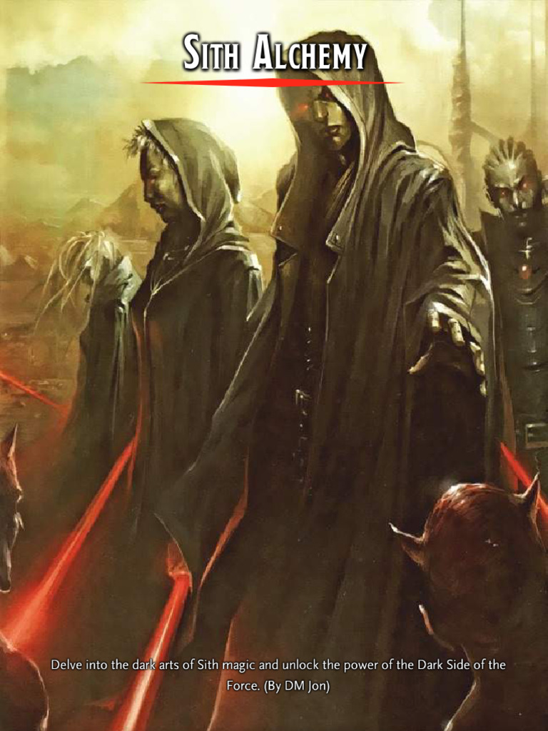 Sith Alchemy - GM Binder | PDF