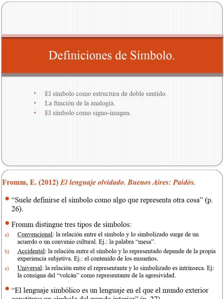 Definiciones de Símbolo. | PDF | Los símbolos | Analogía