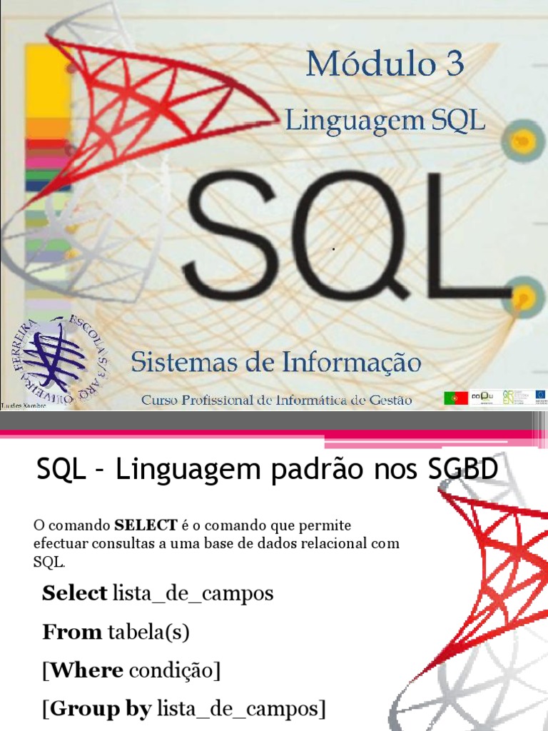 SQL - Modulo 3 - Select | PDF | SQL | Bancos de dados