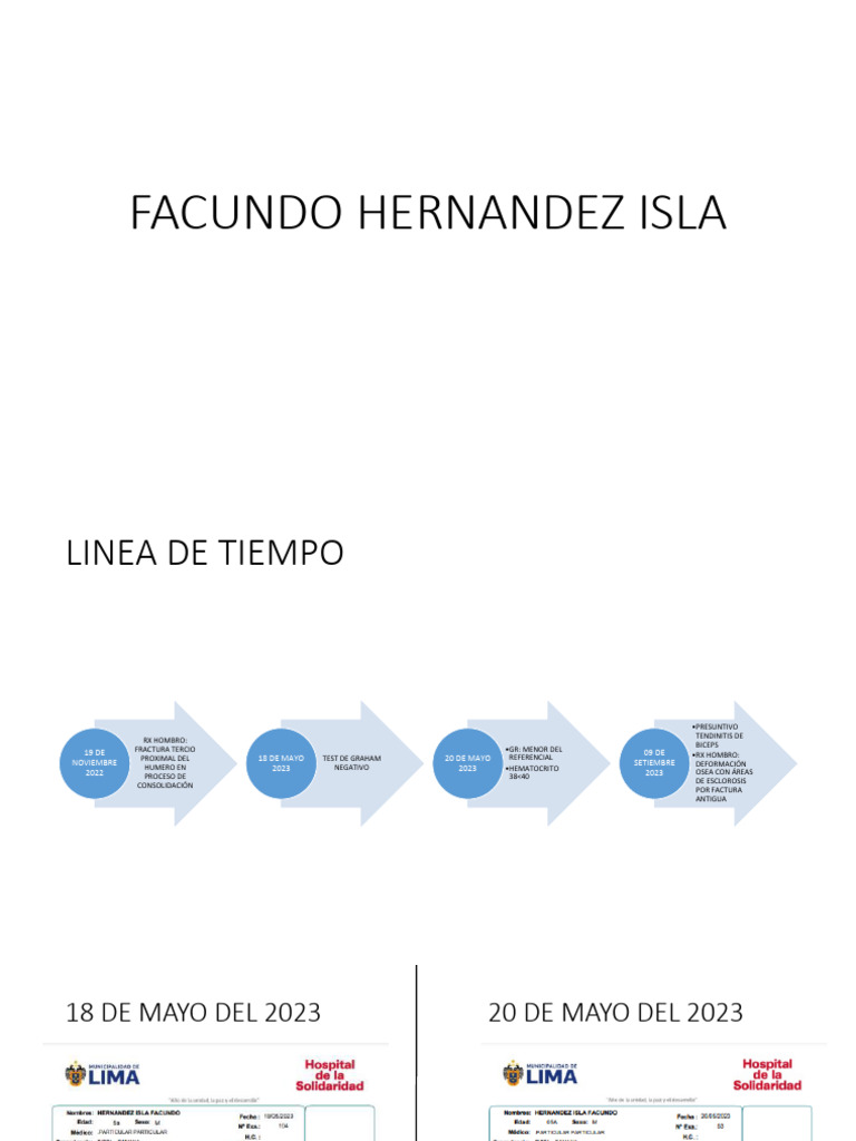 Facundo Hernandez Isla - Linea de Tiempo | PDF