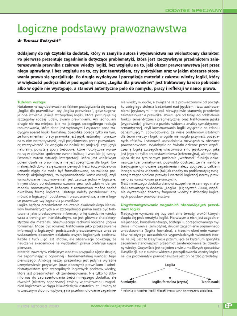 LOGIKA Skrypt Bekrycht | PDF