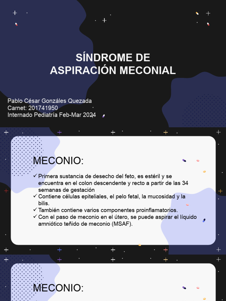 Síndrome de Aspiración Meconial en Neonatos | PDF | Sistema ...
