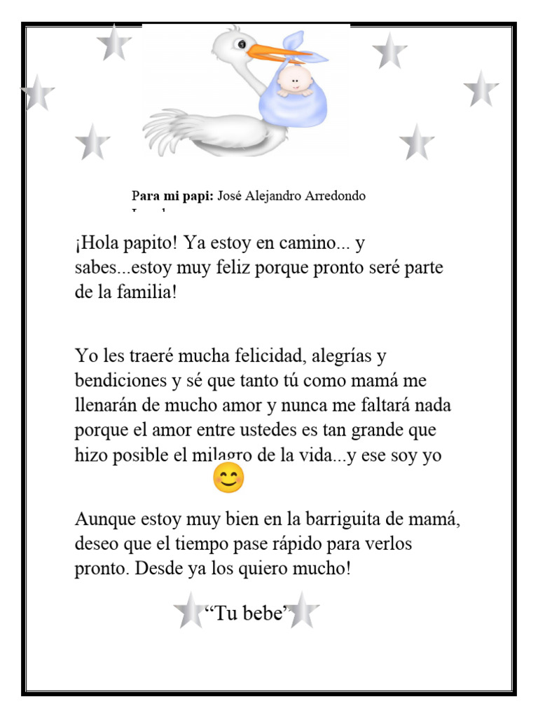 Mensaje de Amor de Tu Futuro Bebé | PDF