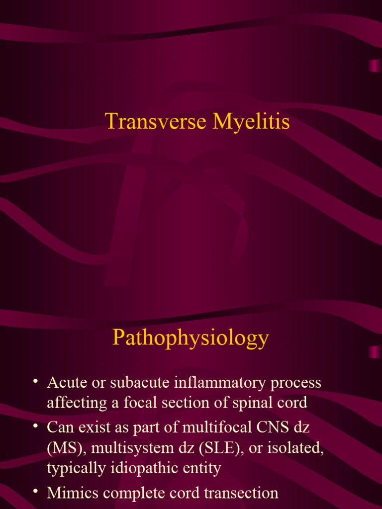 Transverse Myelitis | PDF