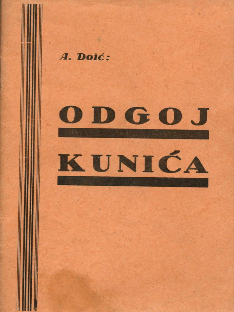 Odgoj Kunica-A Doic | PDF