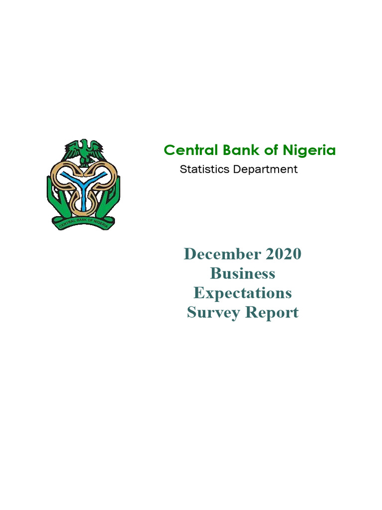 BES REPORT For DEC 2020 | PDF | Consumer Confidence Index | Inflation
